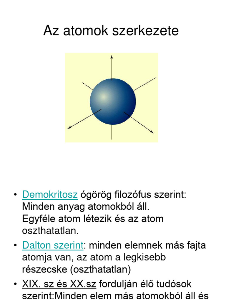 15az Atomok Szerkezete | PDF
