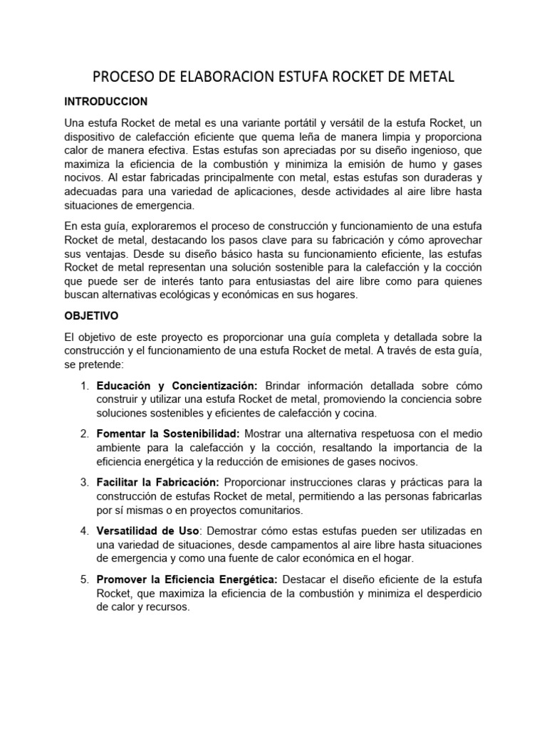 Plano de Estufa Rocket | Descargar gratis PDF | Uso eficiente de ...