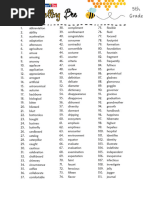 2025 Spelling Bee Study Word List | PDF