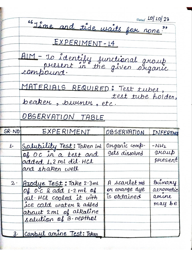 Experiment 14 , 15, 16, 17 Class Xii | PDF