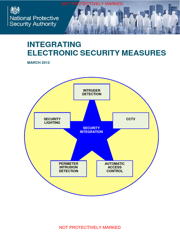 Npsa Integrating Electronic Security Guidance | PDF | Security Alarm ...