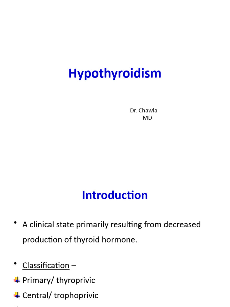 Hypothyroidism | PDF | Hypothyroidism | Glands