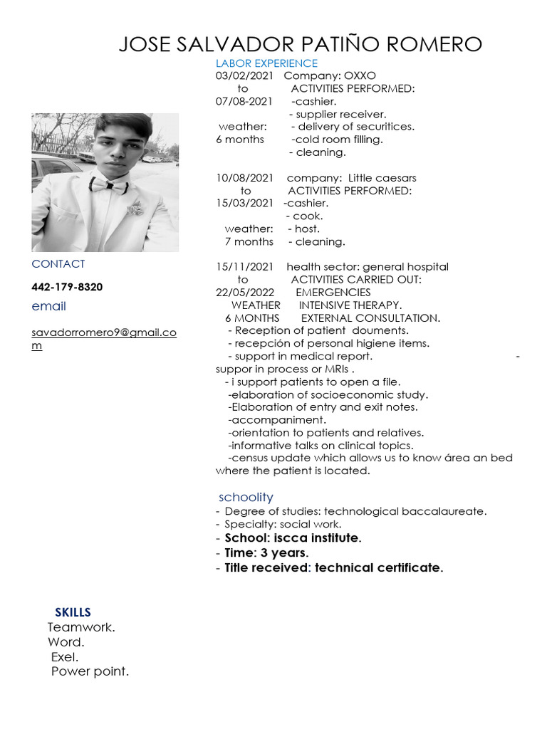 CV Salvador Romero Ingles | PDF