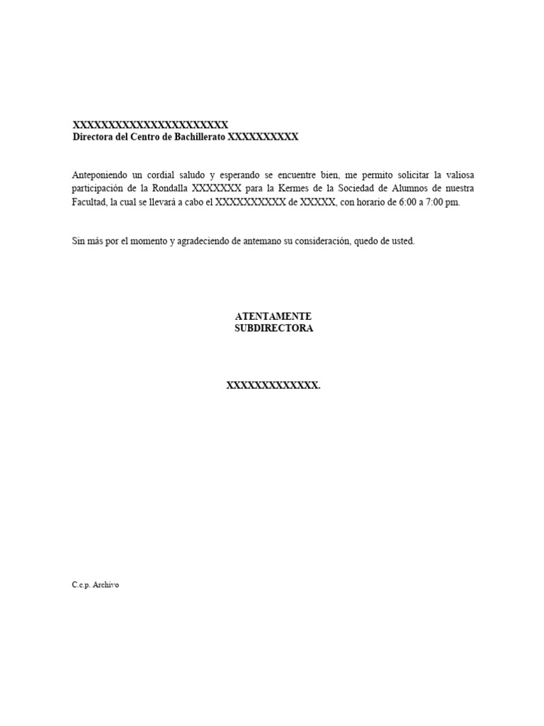 Solicitud Rondalla | PDF