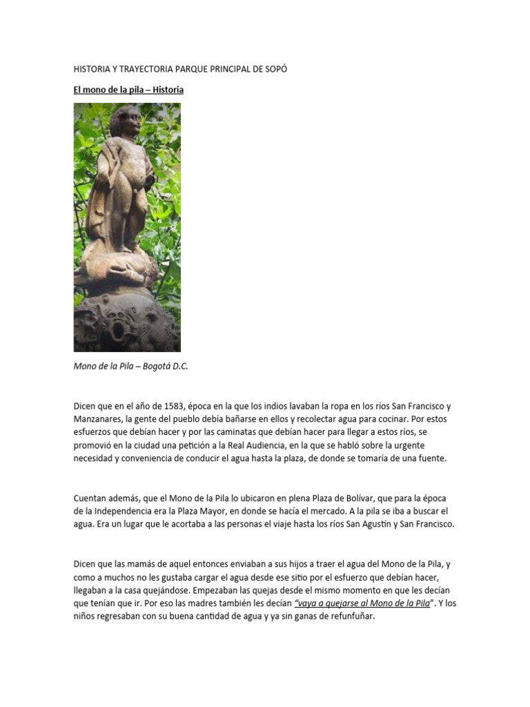 El Mono de La Pila | PDF | Viajes y turismo