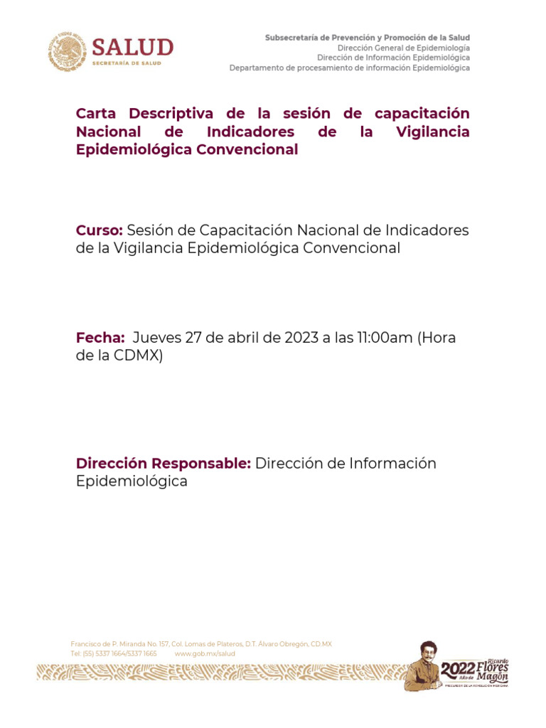 Carta Programatica Capacitacion Suave | PDF