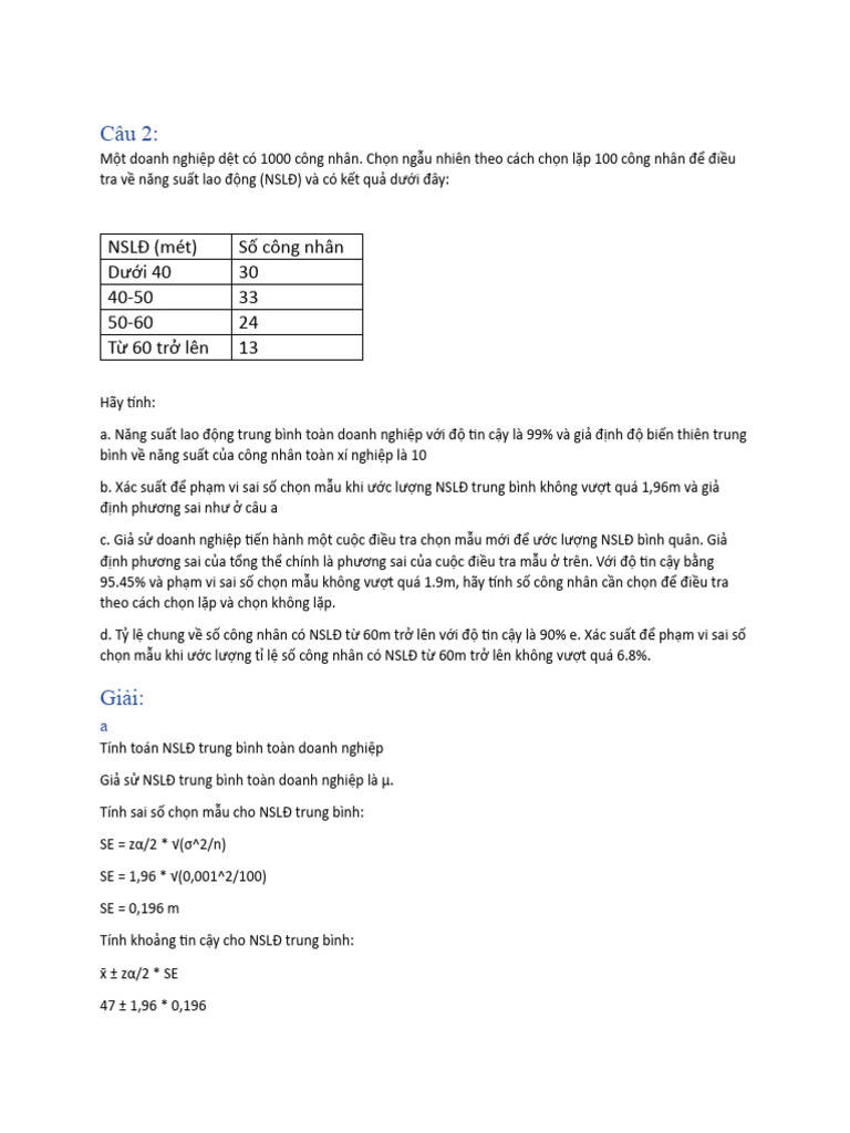 bt3 thống kê | PDF