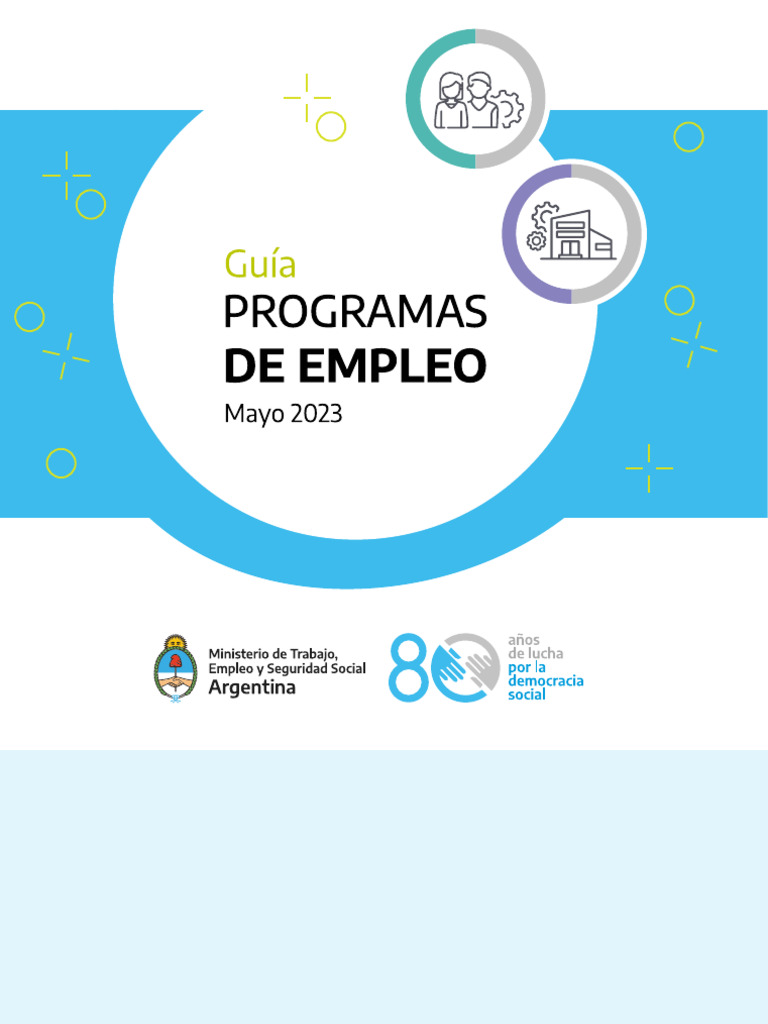Guía de Programas de Empleo 2023 | PDF | Desempleo | Desarrollo profesional