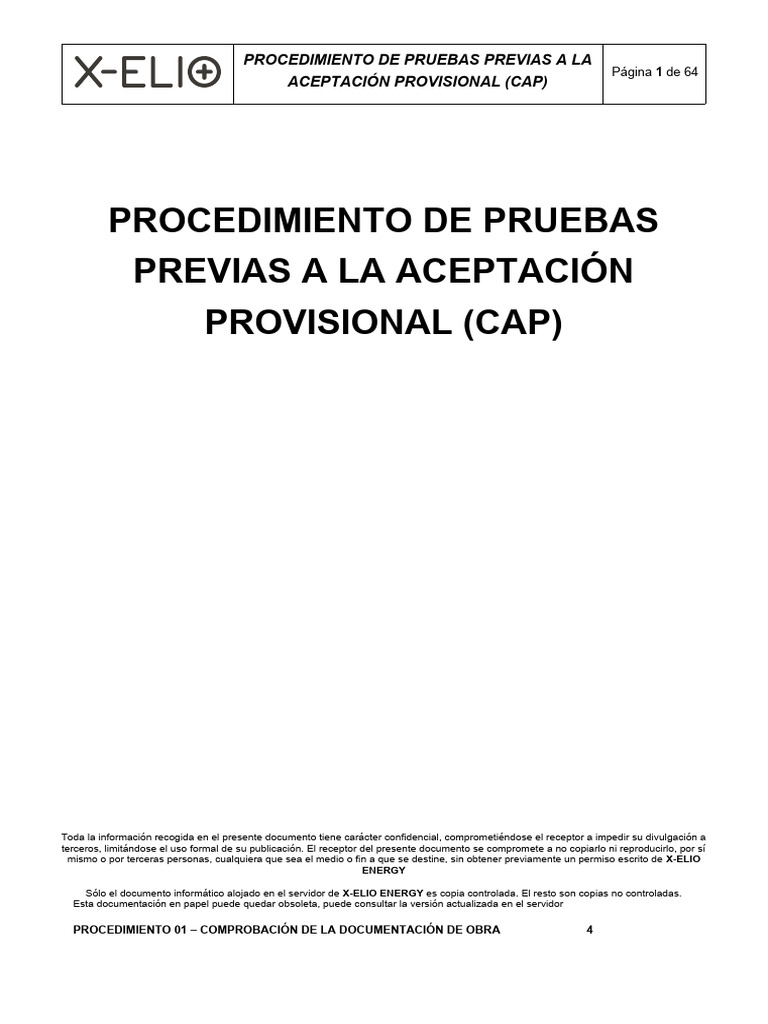 Pruebas Previas Aceptación Provisional CAP | PDF | Revestimiento | Fotovoltaica