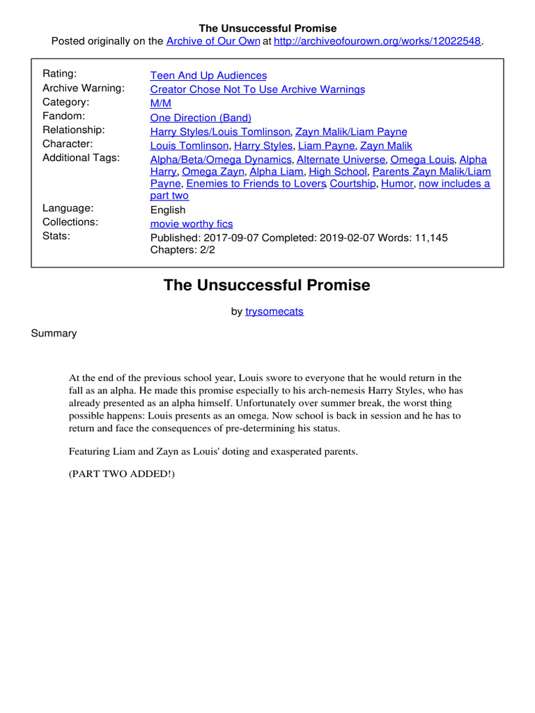 The Unsuccessful Promise | PDF