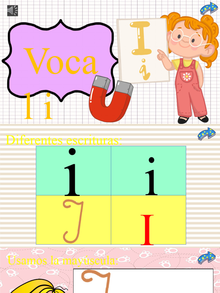 Escritura y uso de la vocal I | PDF