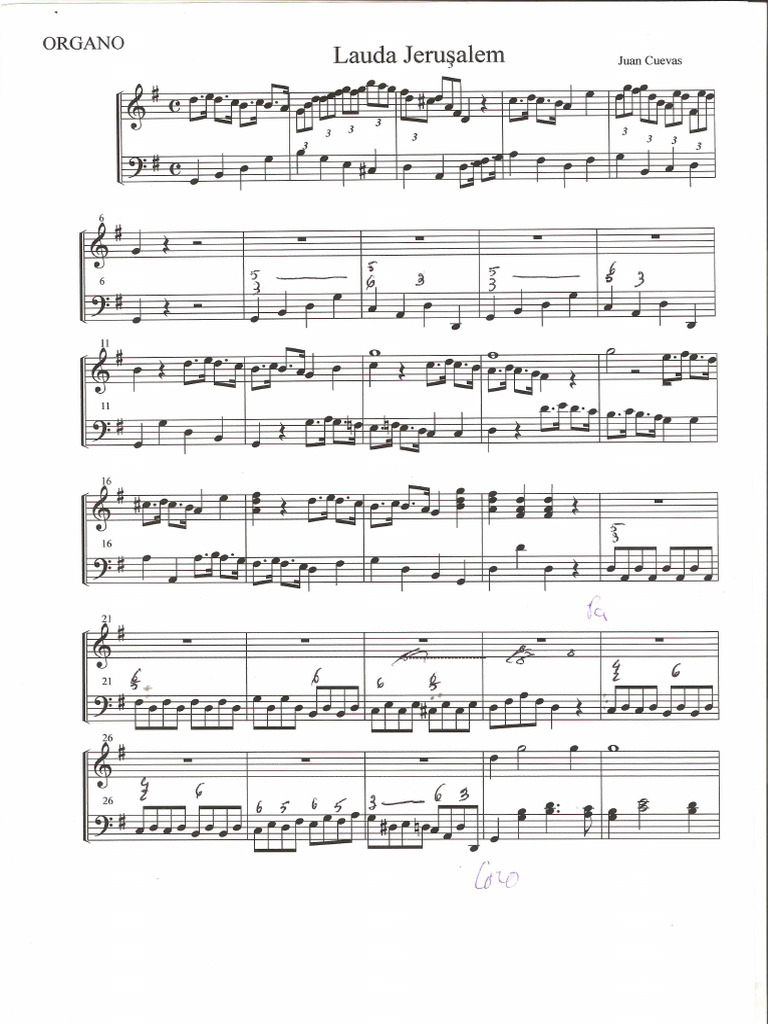 Cuevas. Lauda Jerusalem Acomp | PDF