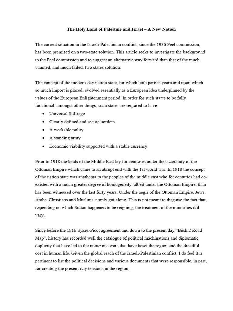 A New Way Forward | PDF | Israel | World Politics