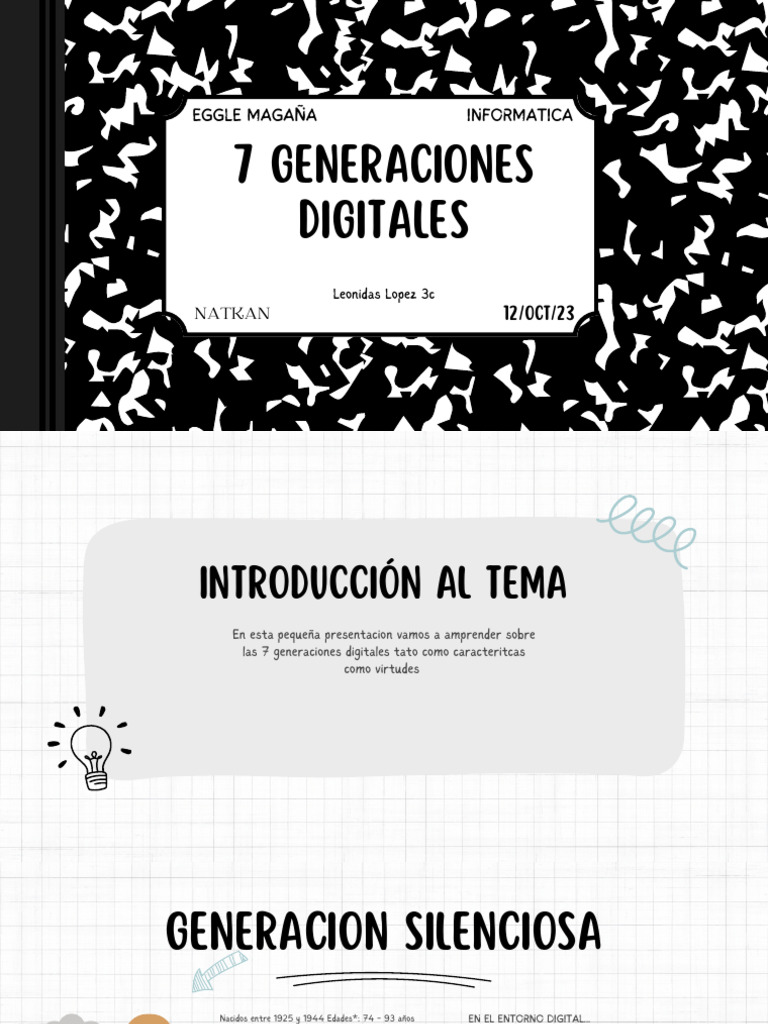 7 Generaciones Digitales y Sus Características | PDF | Ciencias sociales