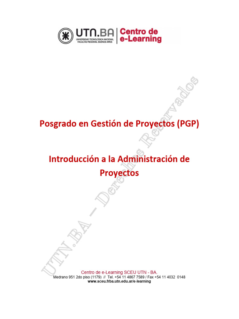 Unidad 1 - Capitulo 1 - Introducción al Project Management - v2.0 | PDF ...