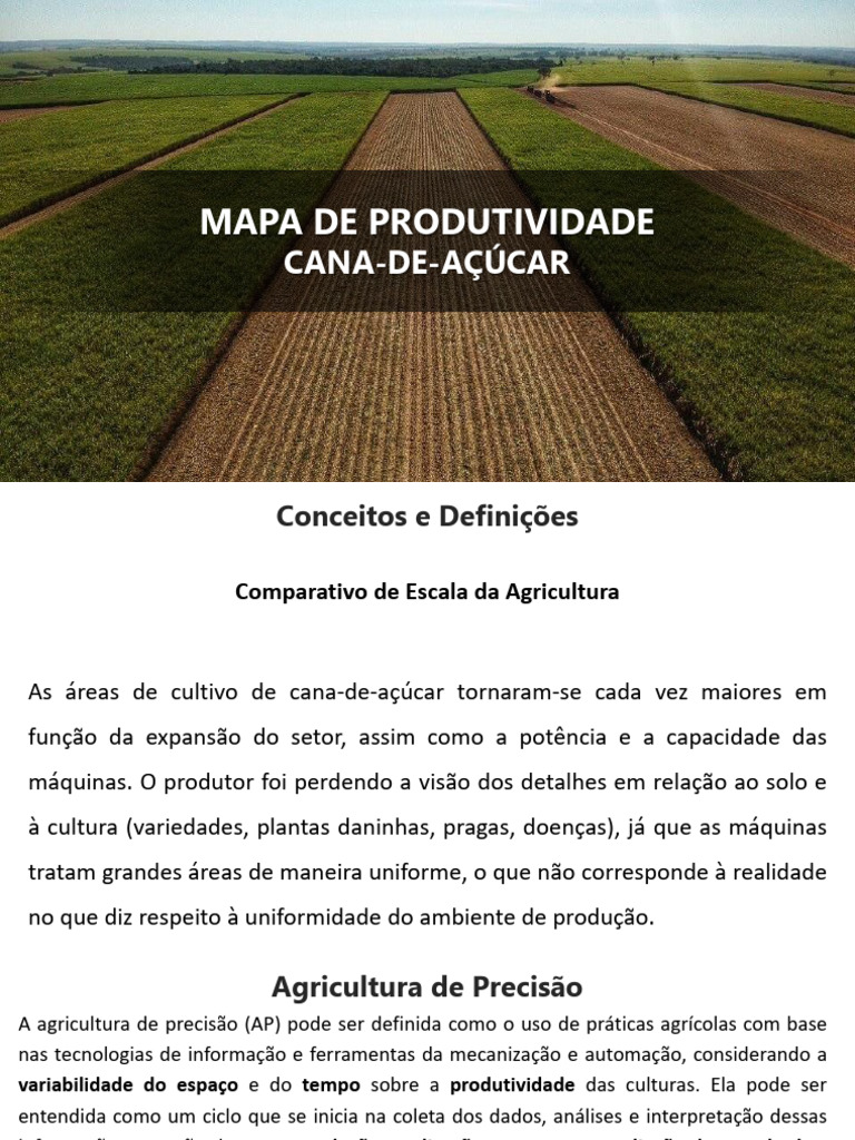 Mapa de Produtividade - Cana-De-Açúcar - SOLINFTEC | PDF | Agricultura