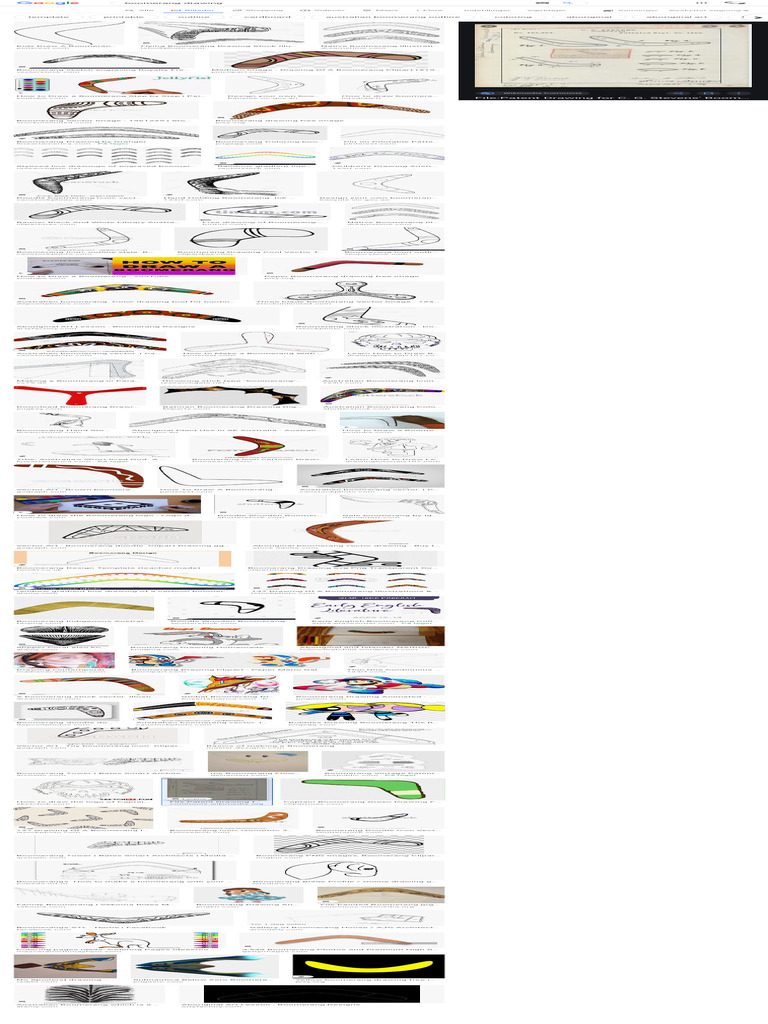 Easy Boomerang Drawing Guide | PDF