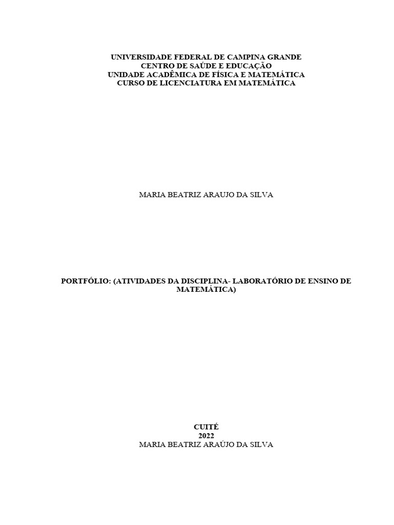 Modelo portifólio | PDF | Aprendizado | Science