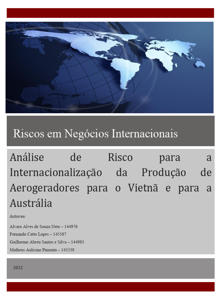 PGI 2 - Aerogeradores 2 - Corrigido | PDF | Vietnã | Armas nucleares