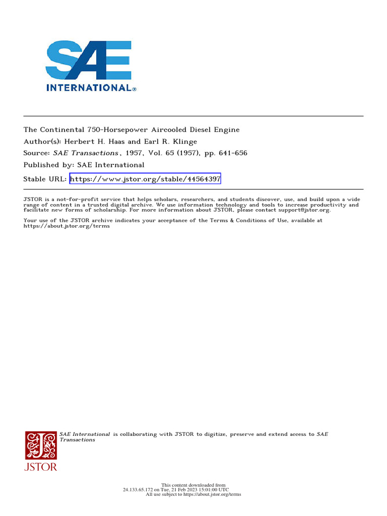 Continental AVDS-1790 Diesel Engine Overview | PDF | Piston | Diesel Engine
