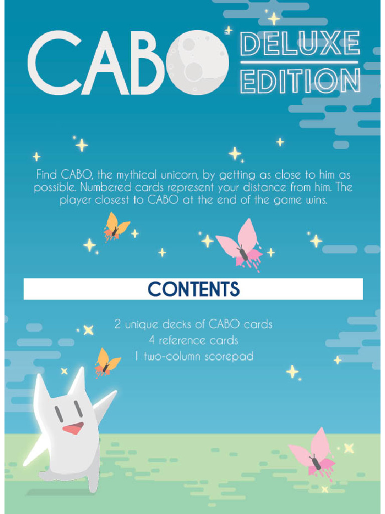 CABX Cabo Deluxe Edition Rules | PDF