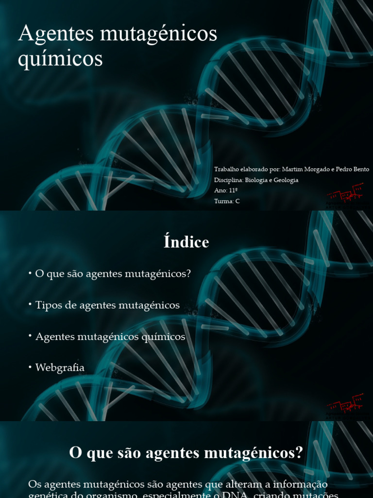 Agentes Mutagénicos Químicos | PDF | Ciências Sociais | Autoajuda