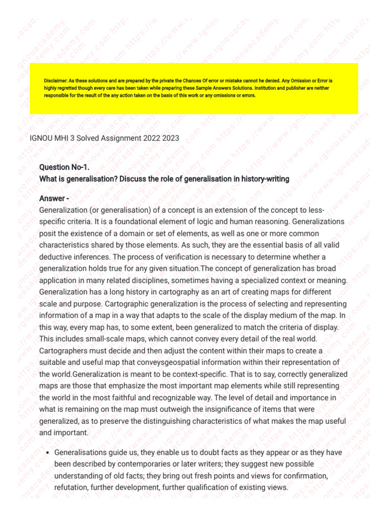 IGNOU MHI 3 Solved Assignment 2022 2023 | PDF