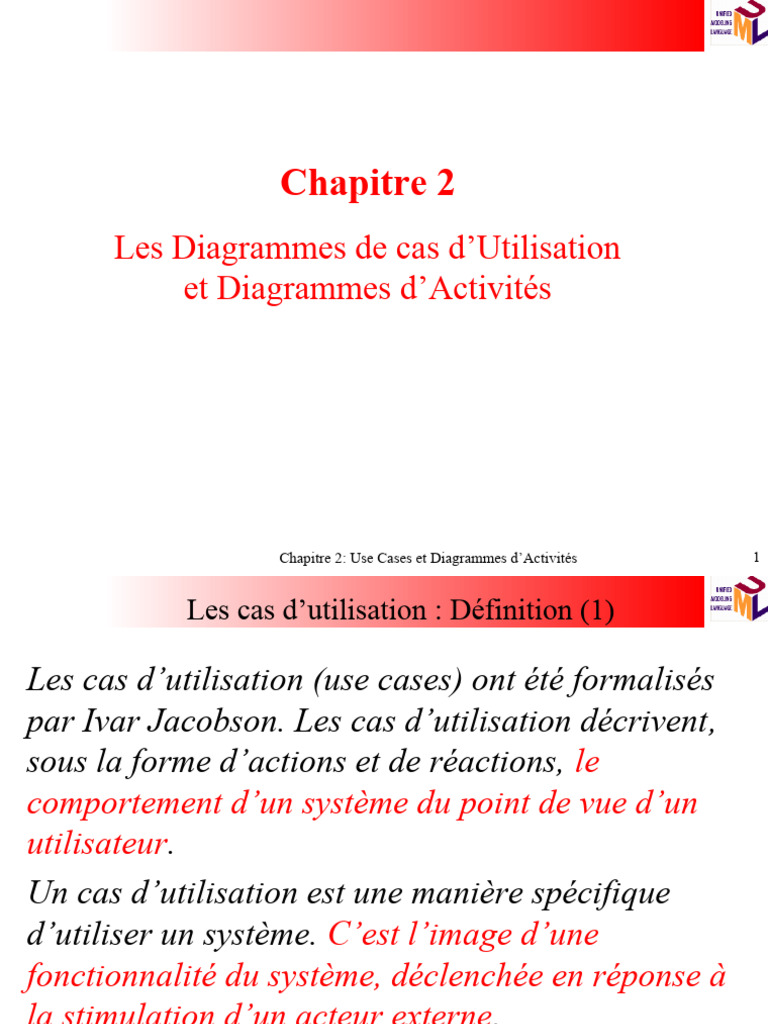 Chap 3 Uses Casesl | PDF | Cas d'utilisation | Développement de logiciel