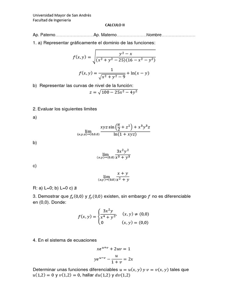 Practica Segundo Parcial MAT-102 (VER) | PDF | Geometría | Matemáticas