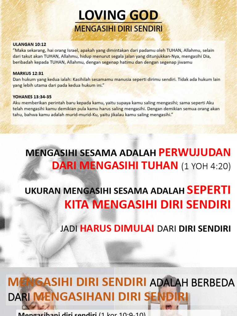 Mengasihi Diri dan Sesama Menurut Alkitab | PDF