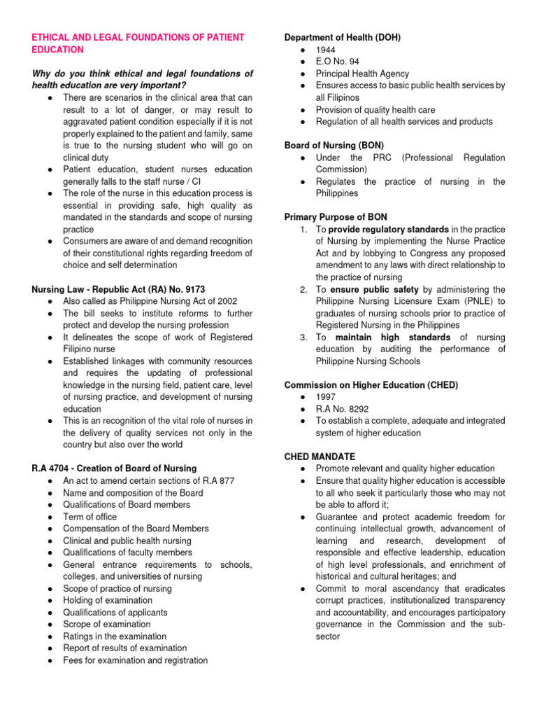 Ethical and Legal Aspects of Patient Education | PDF | Joint Commission ...