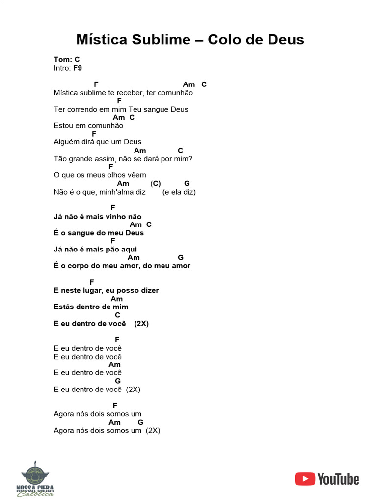 Mística Sublime - Cifra | PDF