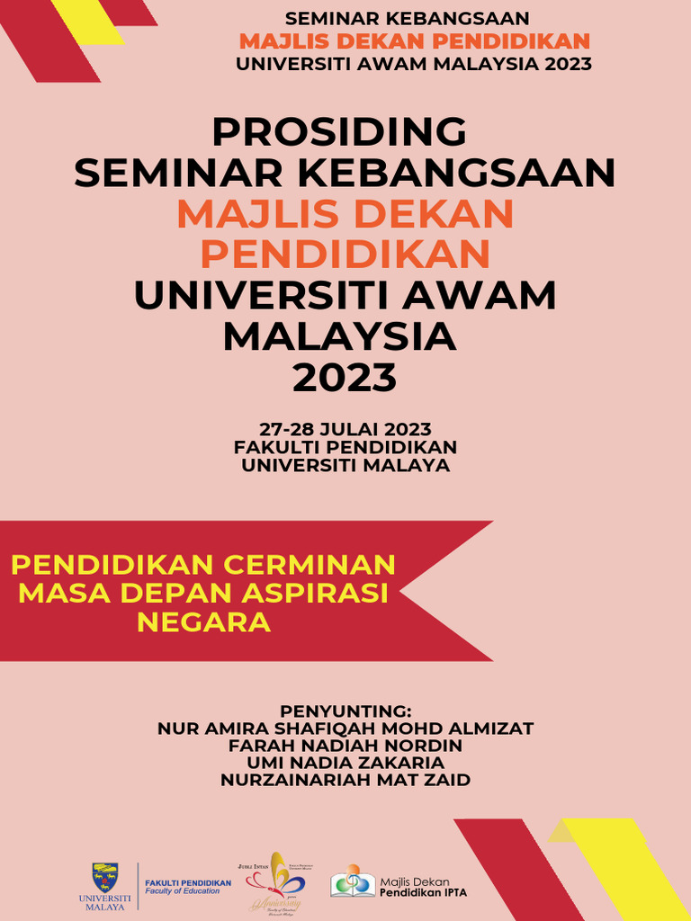 Prosiding Seminar Dekan Pendidikan Kebangsaan Ua 2023 | Download Free ...
