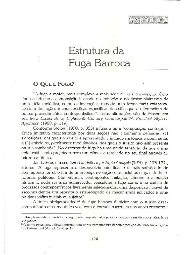 Any Raquel Carvalho - Estrutura Da Fuga Barroca | PDF
