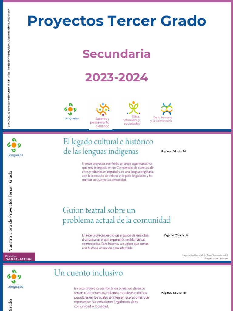 Proyectos Secundaria Tercer Grado | PDF