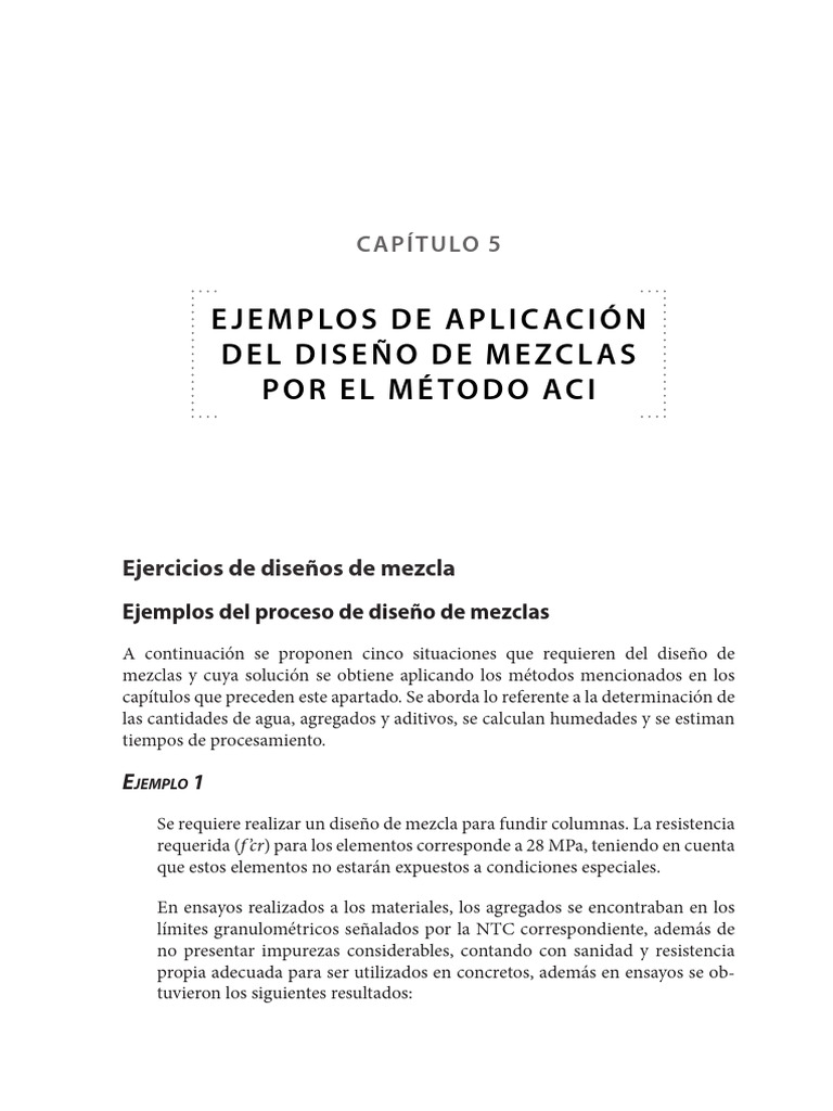 15.diseeño de Mezclas Por El Método ACI Ebook-88-105 | Descargar gratis PDF | Hormigón | Cemento