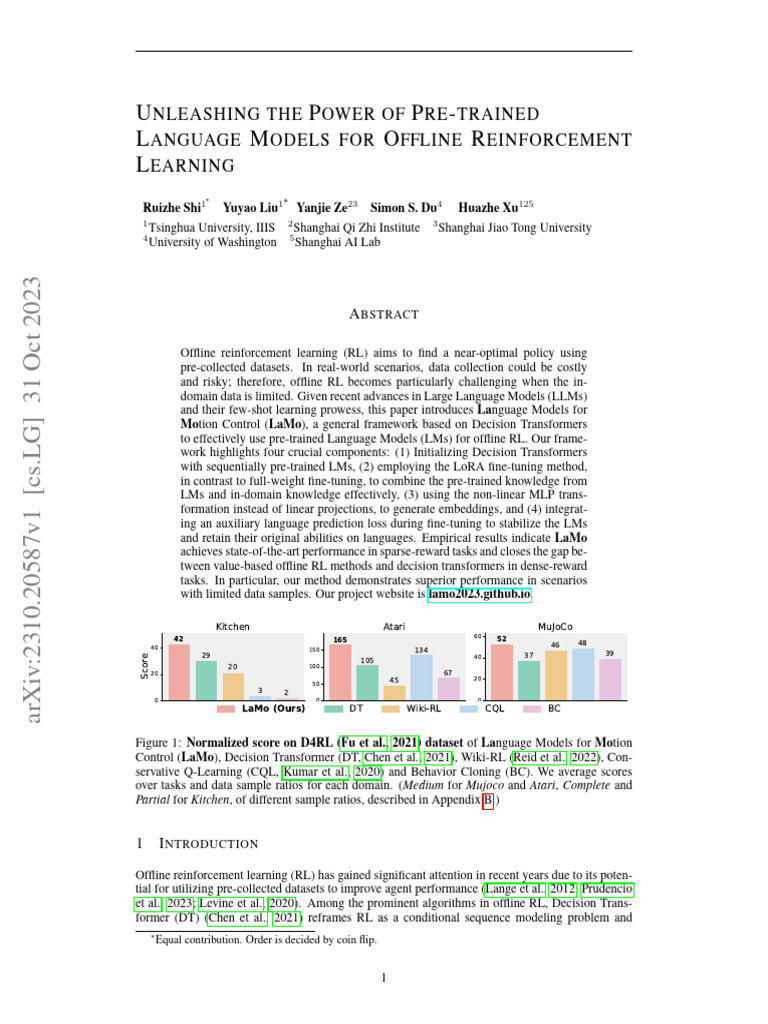 Offline RL with Pre-trained LMs | PDF | Cybernetics | Computational ...