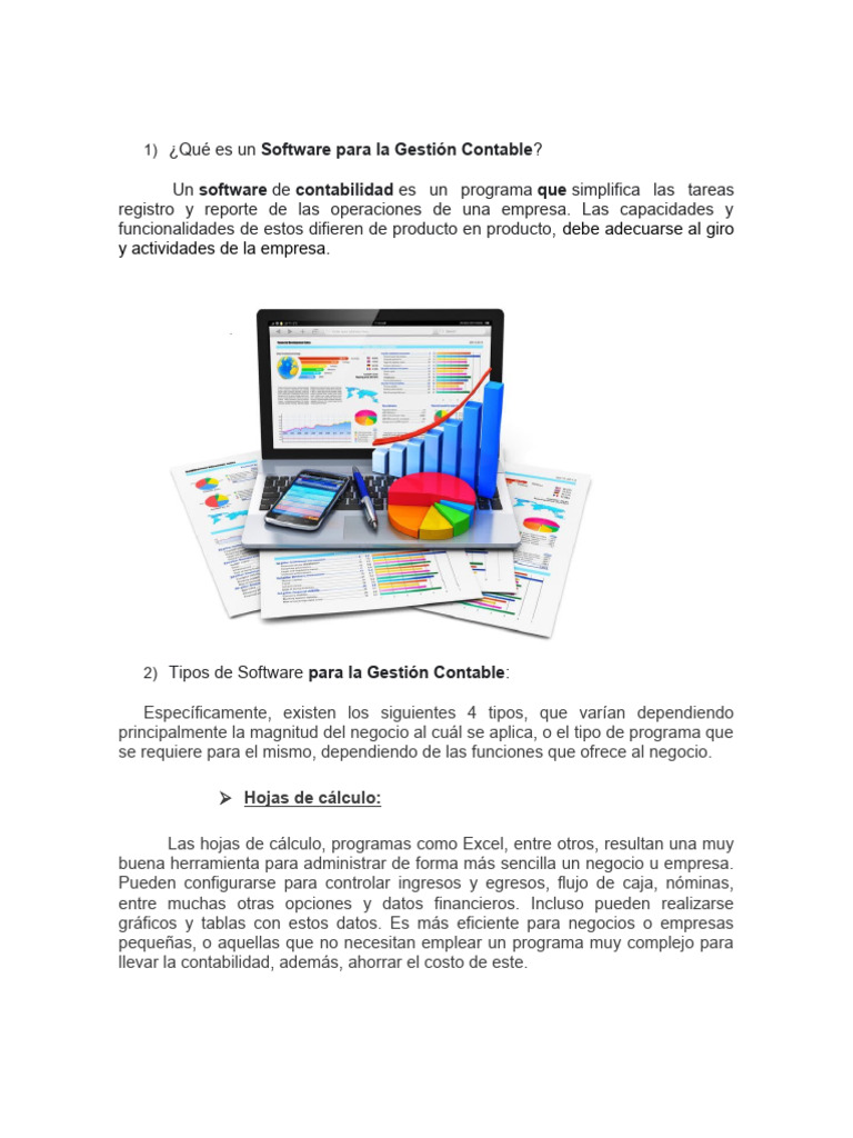 Qué Es Un Software para La Gestión Contable Andry Torrealba | PDF ...