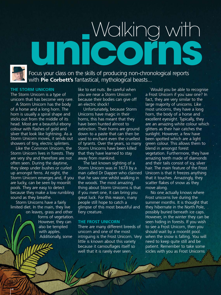 Non Chrono Walking-With-Unicorns | PDF