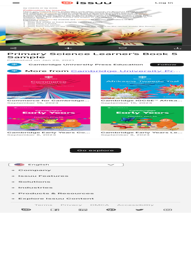 Primary Science Learner S Book 5 Sample By Cambridge University Press