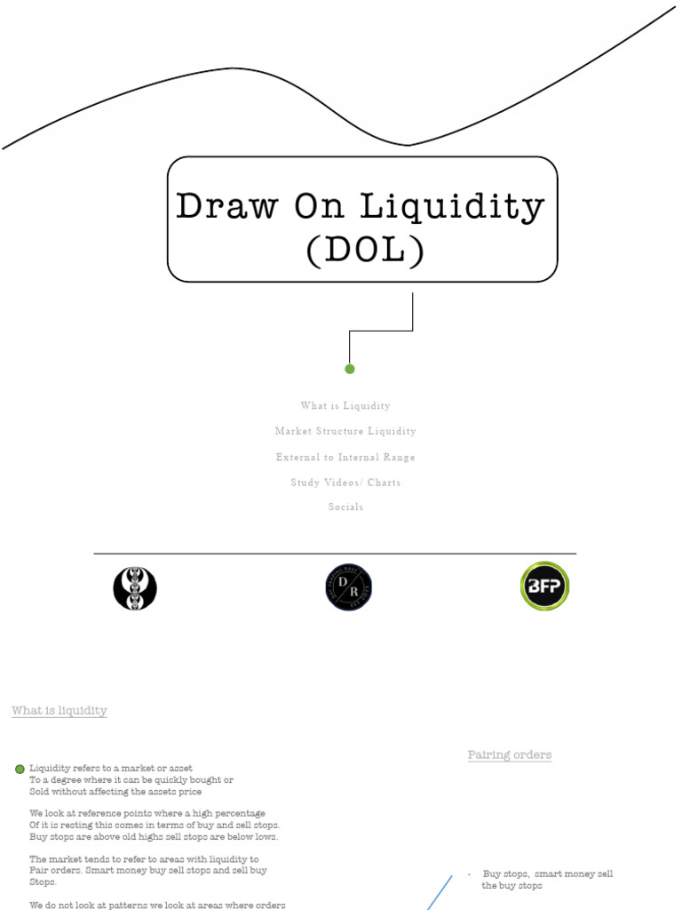 Draw On Liqudity PDF by Daytradingrauf | PDF | Market Liquidity | Economies