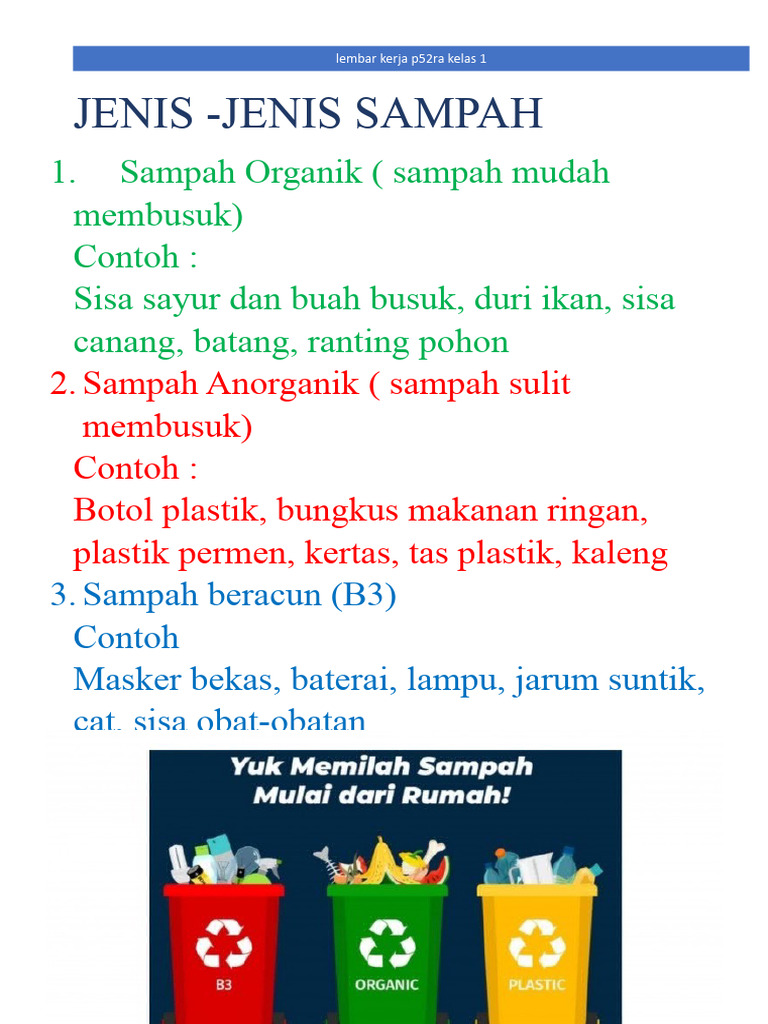 Jenis-Jenis Sampah | PDF Jenis-Jenis Sampah | PDF