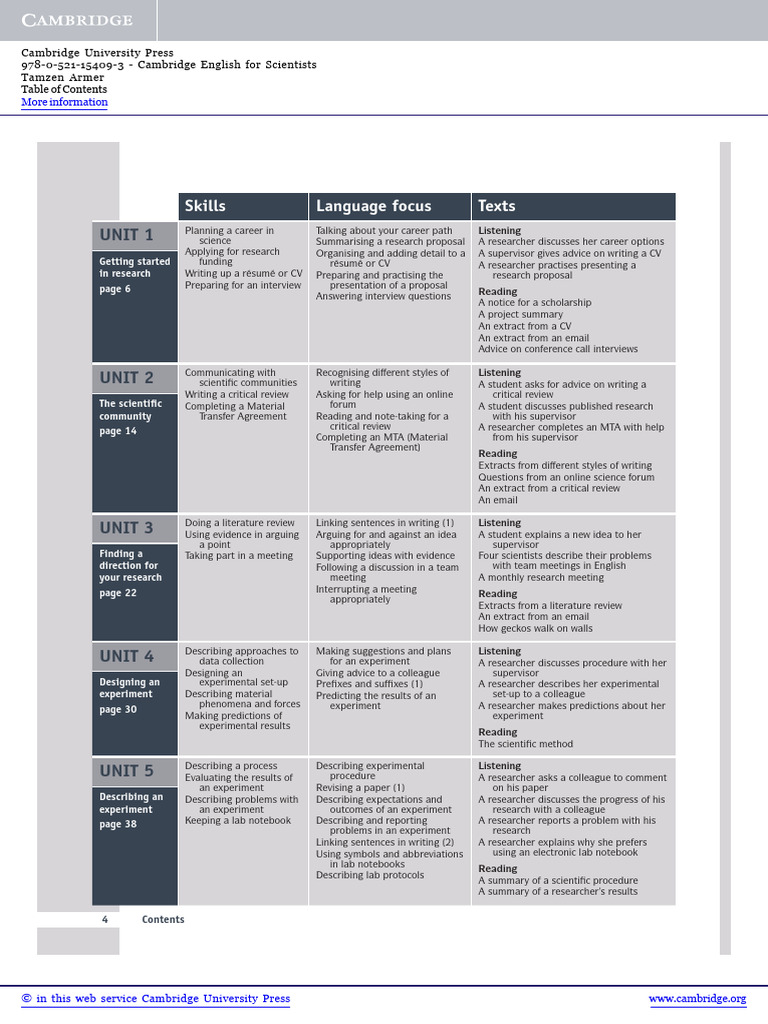 Cambridge English For Scientists Intermediate To Upper Intermediate ...