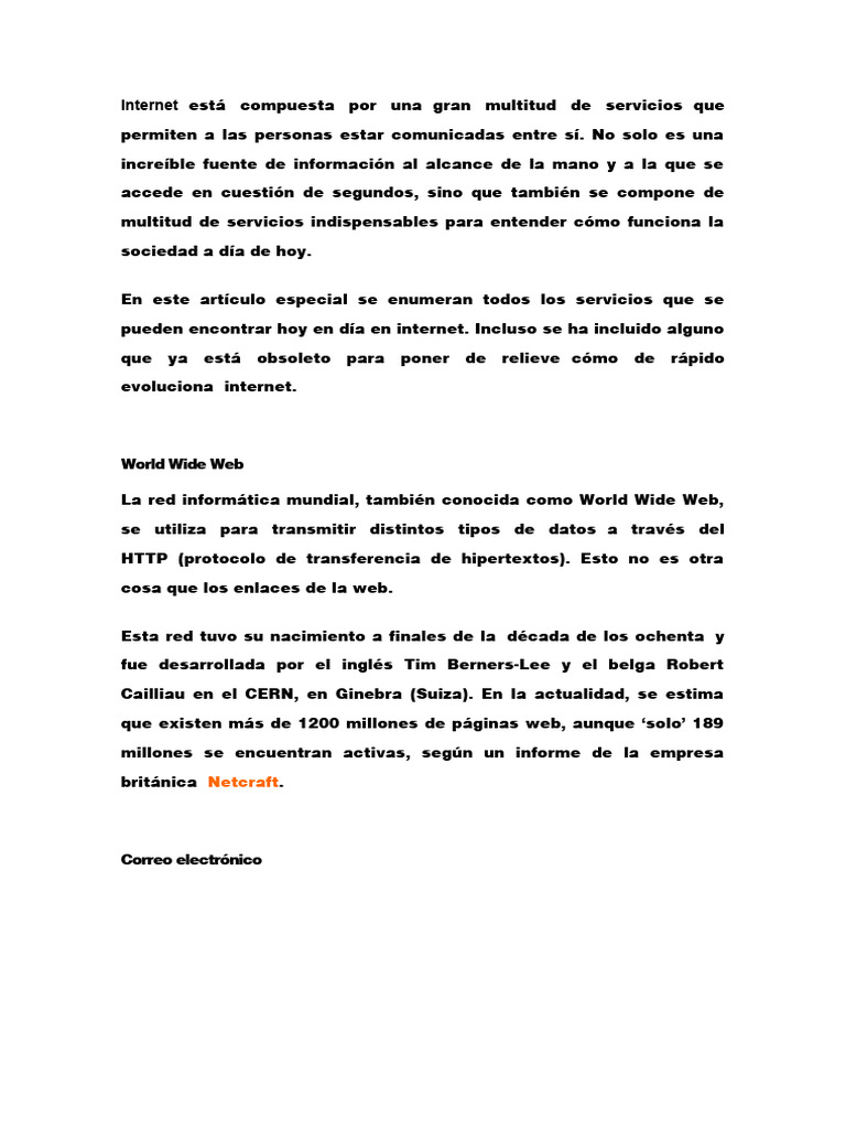 Internet | PDF | Red mundial | Internet y web