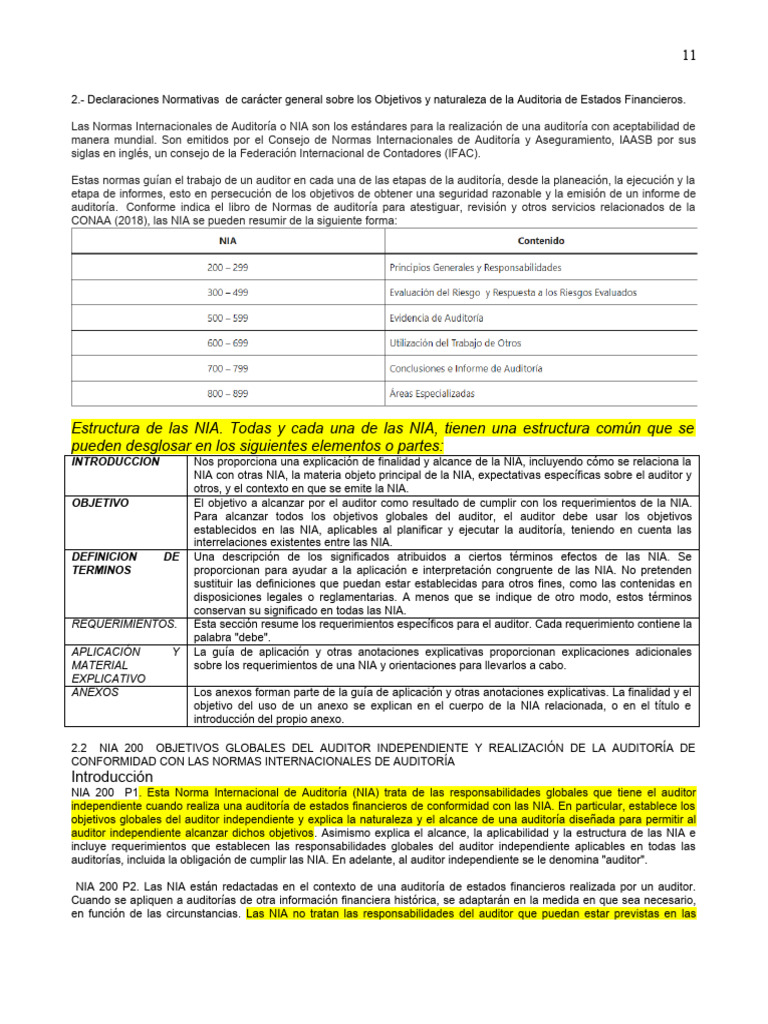 Ap TEMA II Nia 200 Mayo 2023 | PDF | Auditoría | Contralor