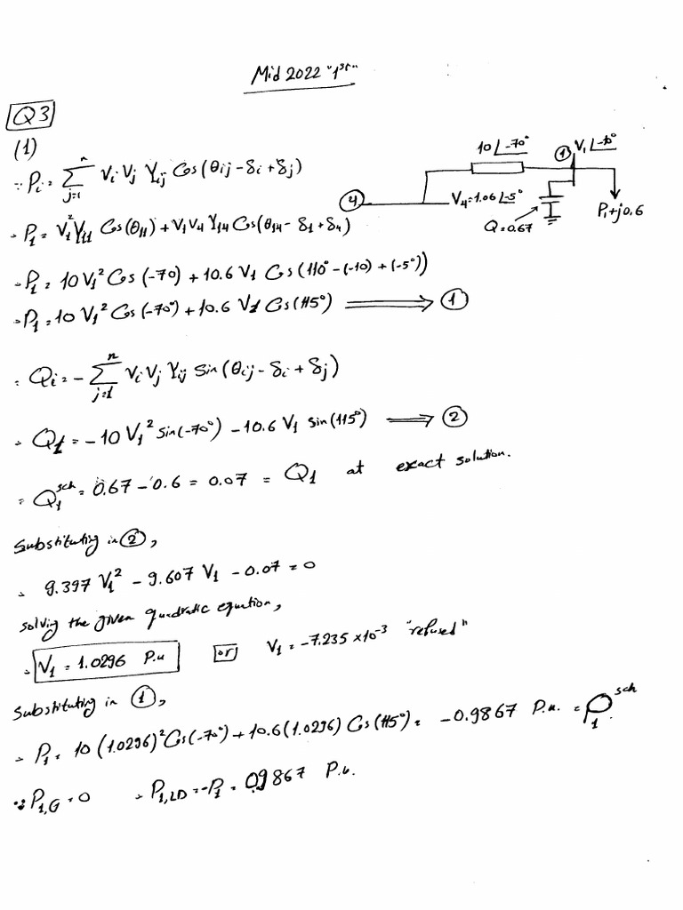 1st Midterm 2022 Q3 - 1 Solution | PDF