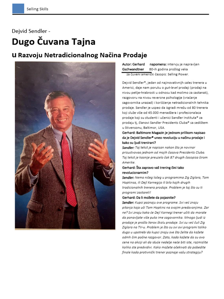 Dejvid Sendler | PDF