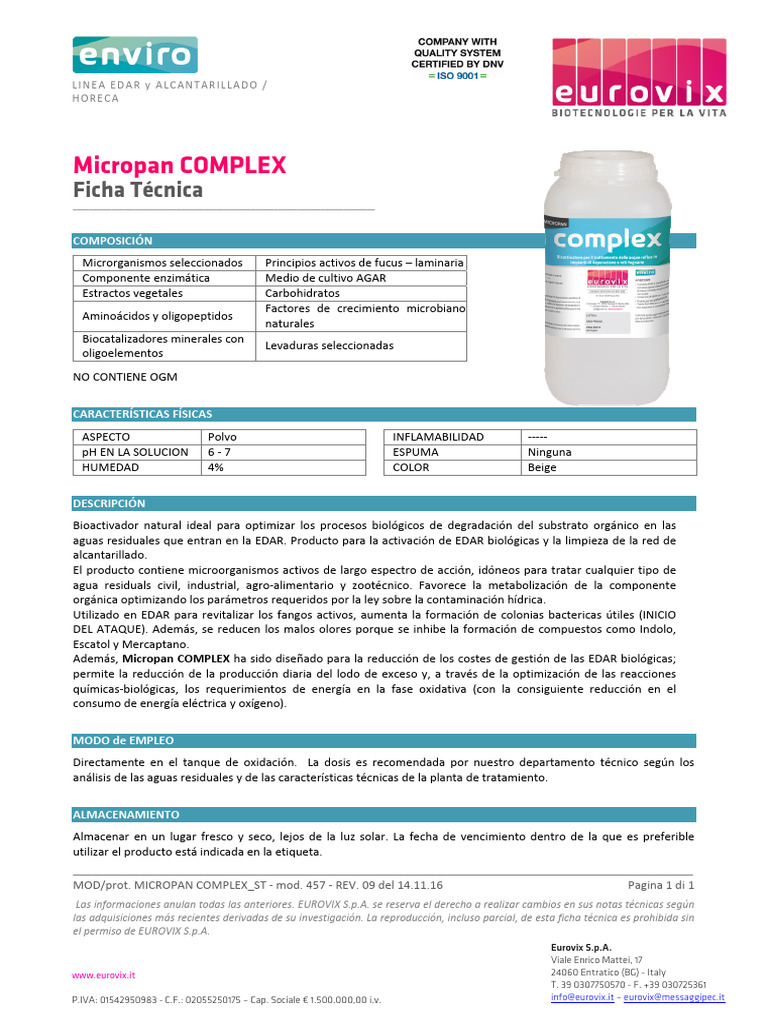 MICROPAN COMPLEX - ST Oficial | PDF
