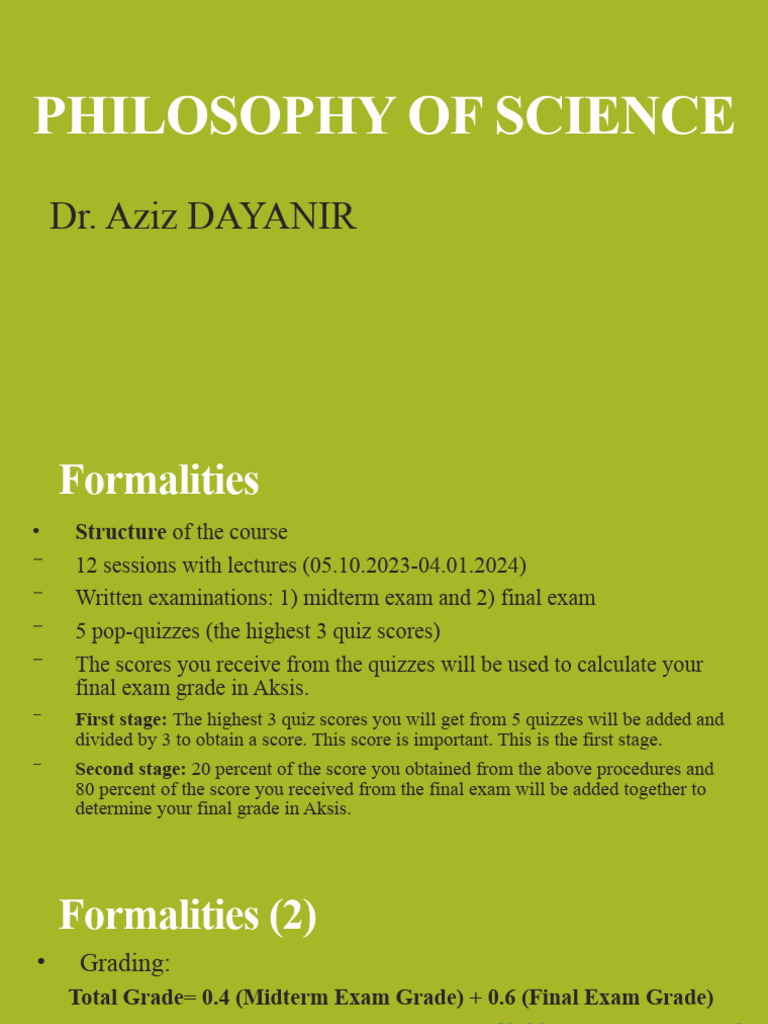 Philosophy of Science Course | PDF | Hypothesis | Theory