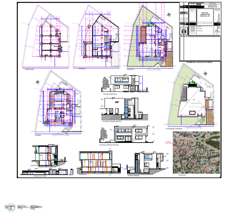 Etage: Plan RDC Sous-Sol Fondations | PDF